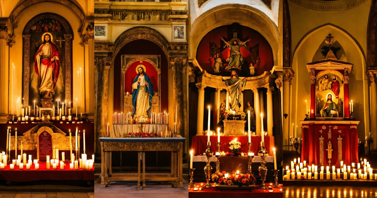 Lexica - Alter of Jesus with holy candles