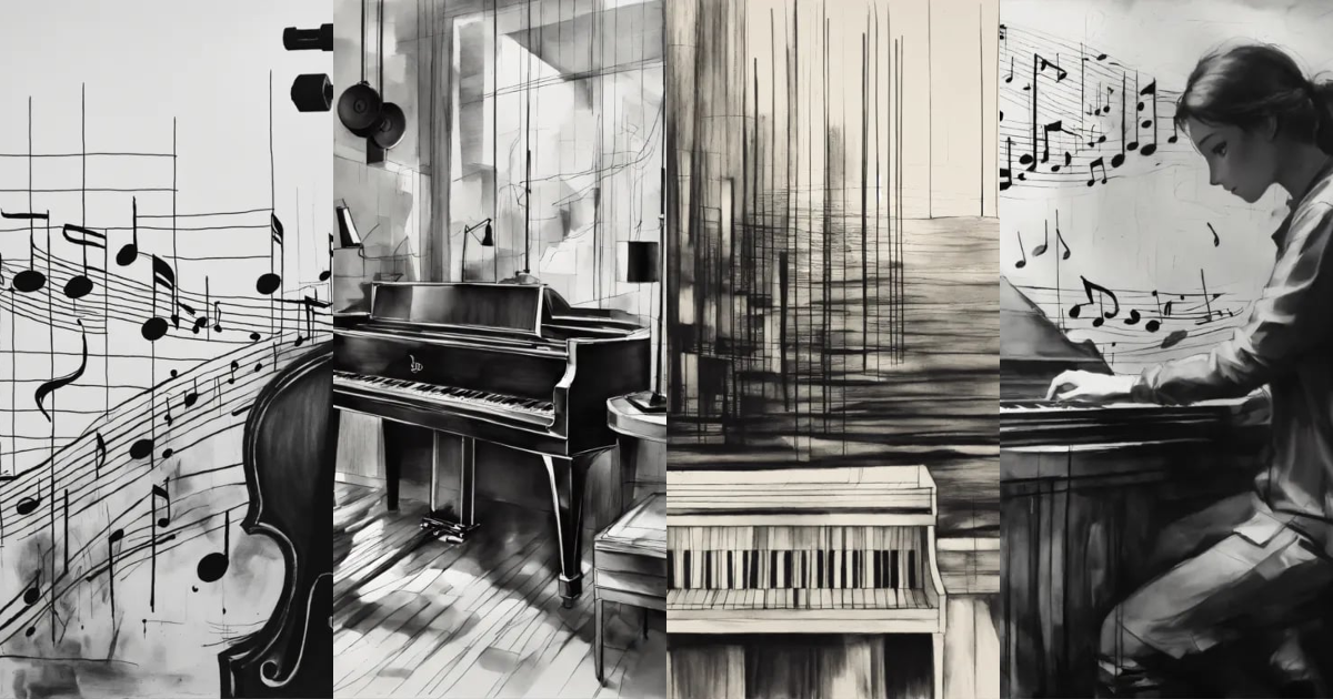 Lexica - Create a pencil sketch art composition with an abstract ...
