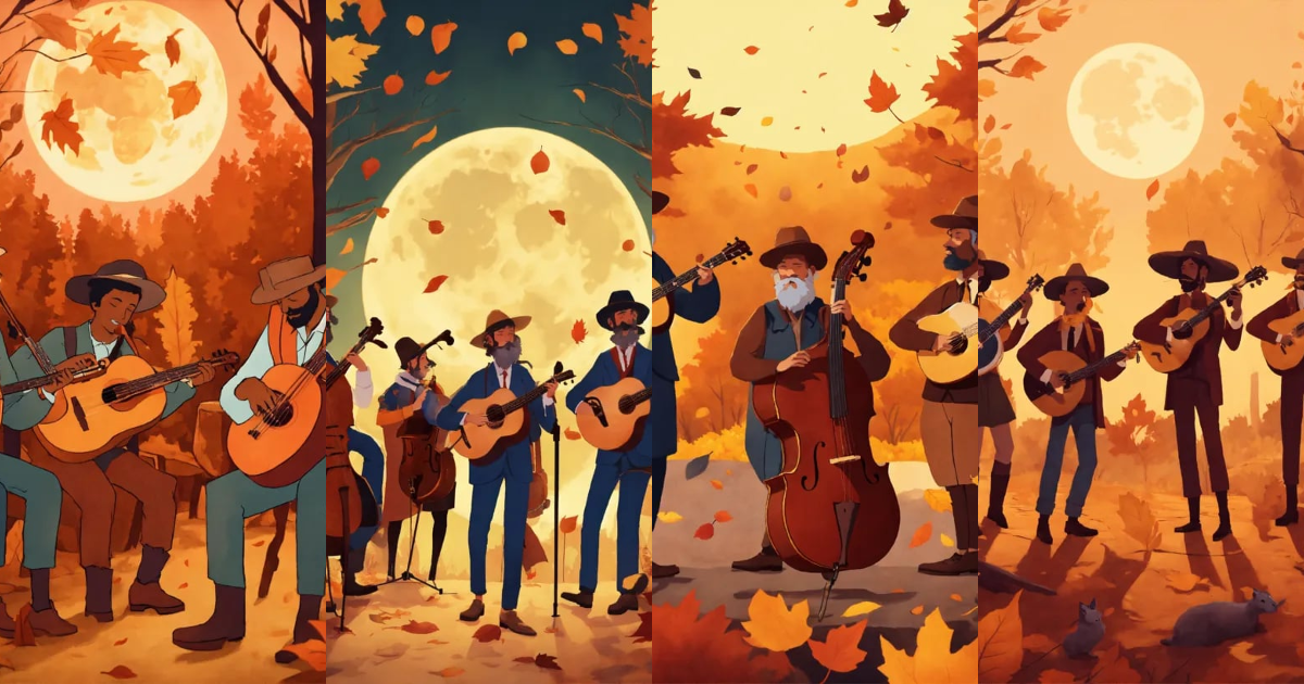 Lexica - A 2D animation of a folk music band composed of ...
