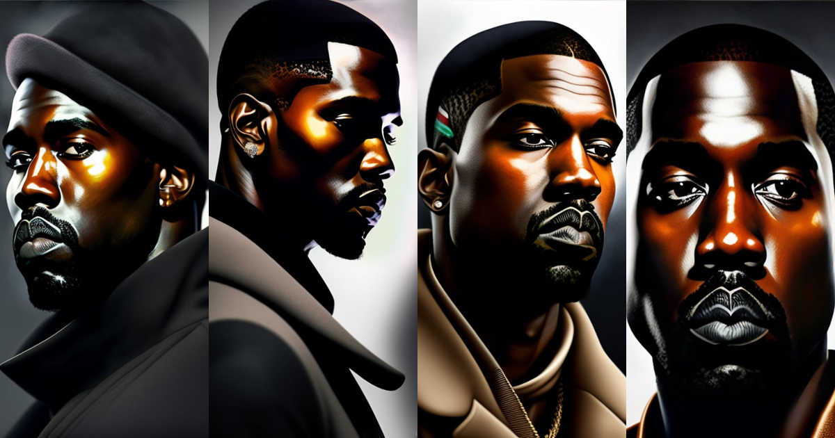 Lexica - Kanye West, like a soldier in world war 1, close-up, realistic ...