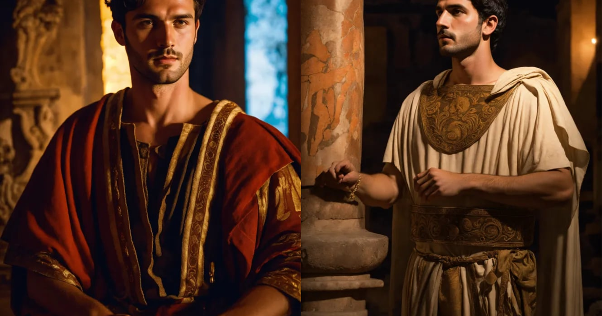 Lexica - A handsome noble roman man wearing a roman tunic, 30 years old ...