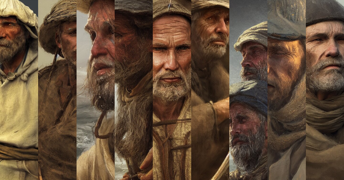 Lexica - Medieval fisherman, close-up portrait, poor, intricate ...