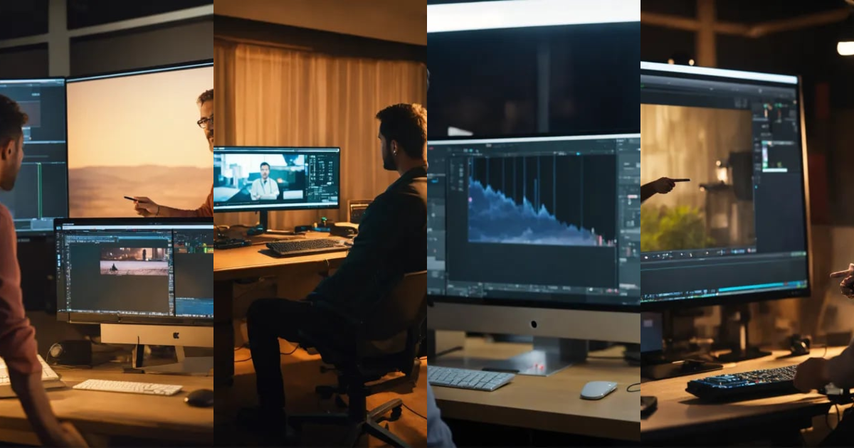 Lexica - Photo director in the studio - the director is standing next ...