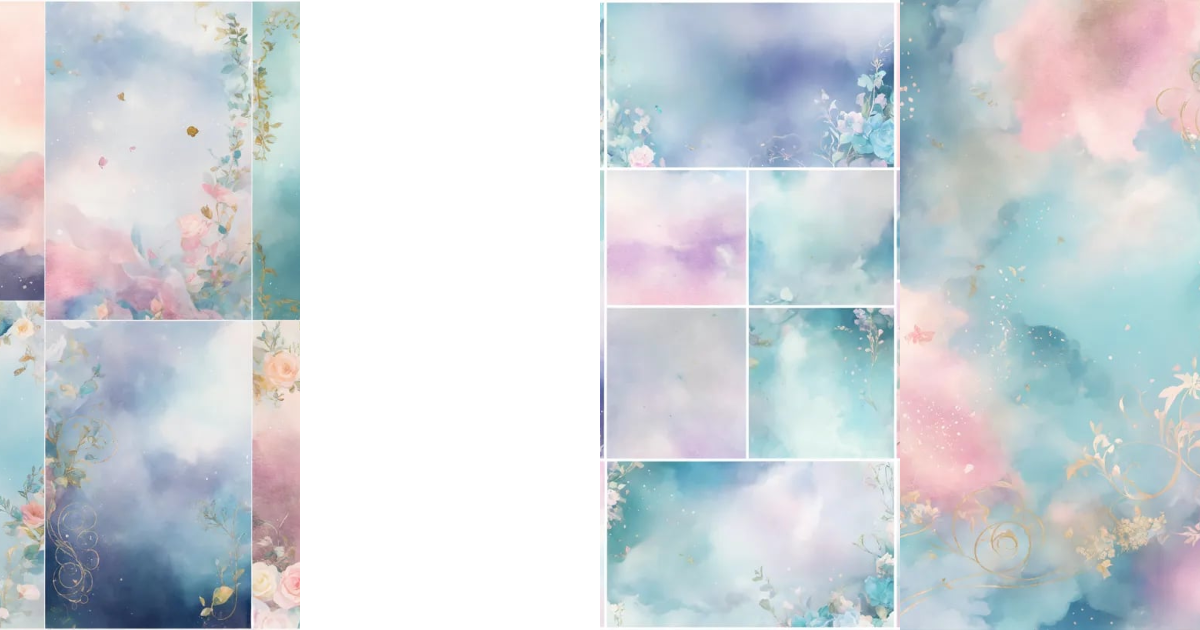 Lexica - Shabby chic dreamy mist pastel junk journals gossamer blue ...