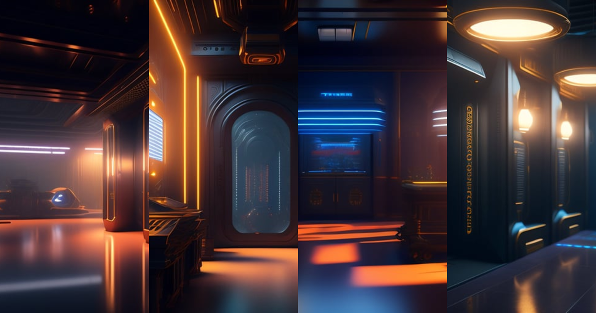 Lexica - Mechanized room, cyberpunk, intricate details, vray render ...