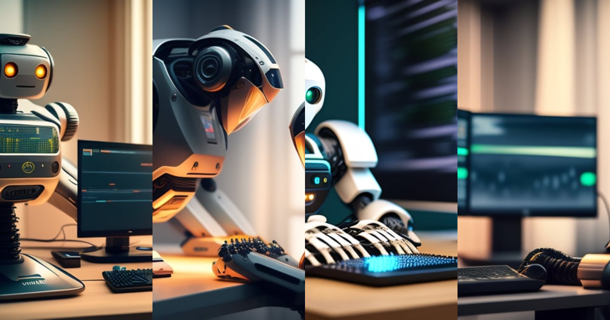 Lexica - A robot helping a human programmer. Both programming together ...