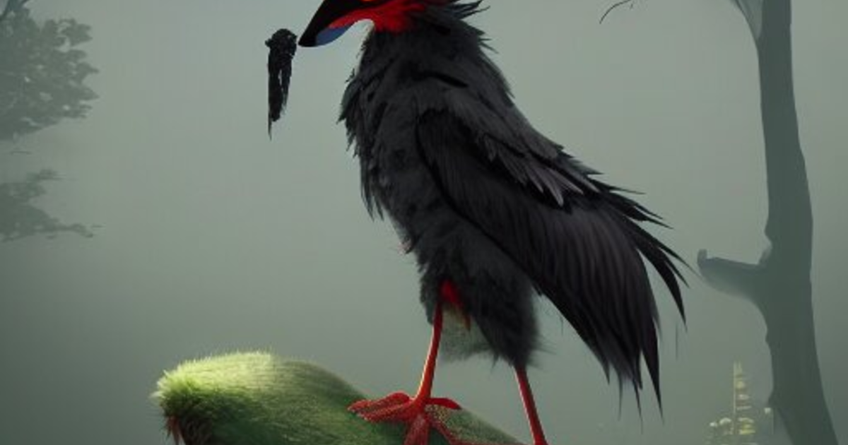 Lexica - Tengu in the forest at night with light of the moon in the ...