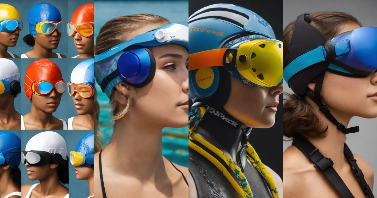 Lexica - Side view image, how head gear wraps around the head, use ...