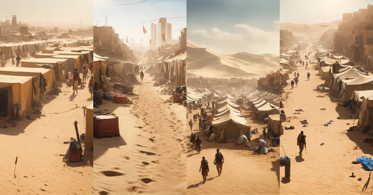 Lexica - A highly detailed photo of a very very crowded city alley in a ...