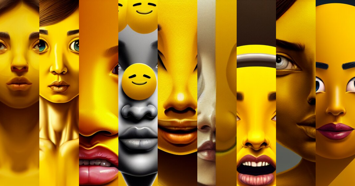 Lexica - Portrait of a yellow emoji in heightened detail, poised ...