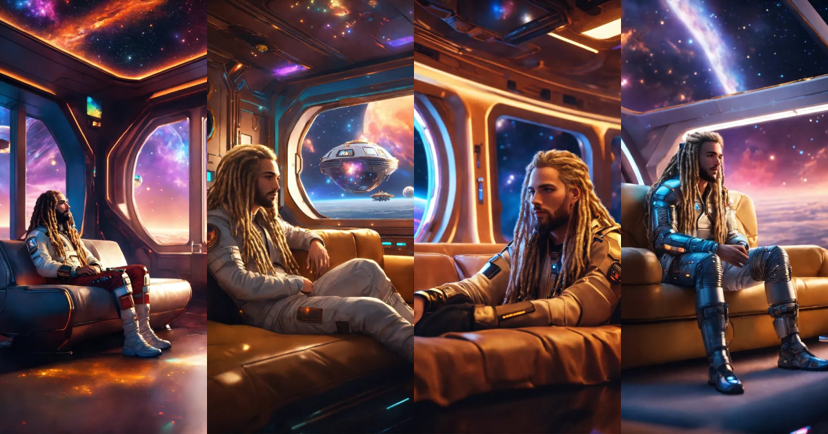 Lexica - Scruffy white guy with long blonde dreadlocks wearing ...