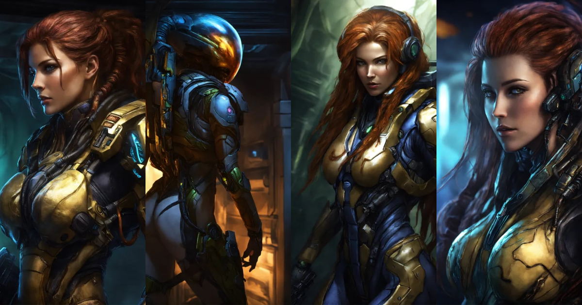 Lexica - Sarah kerrigan starcraft ghost hiding in the shadows