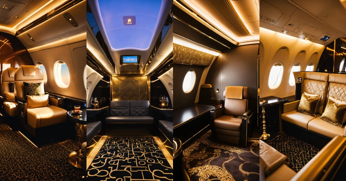 Lexica - Arabian luxury black gold chic minimalist zen first class ...