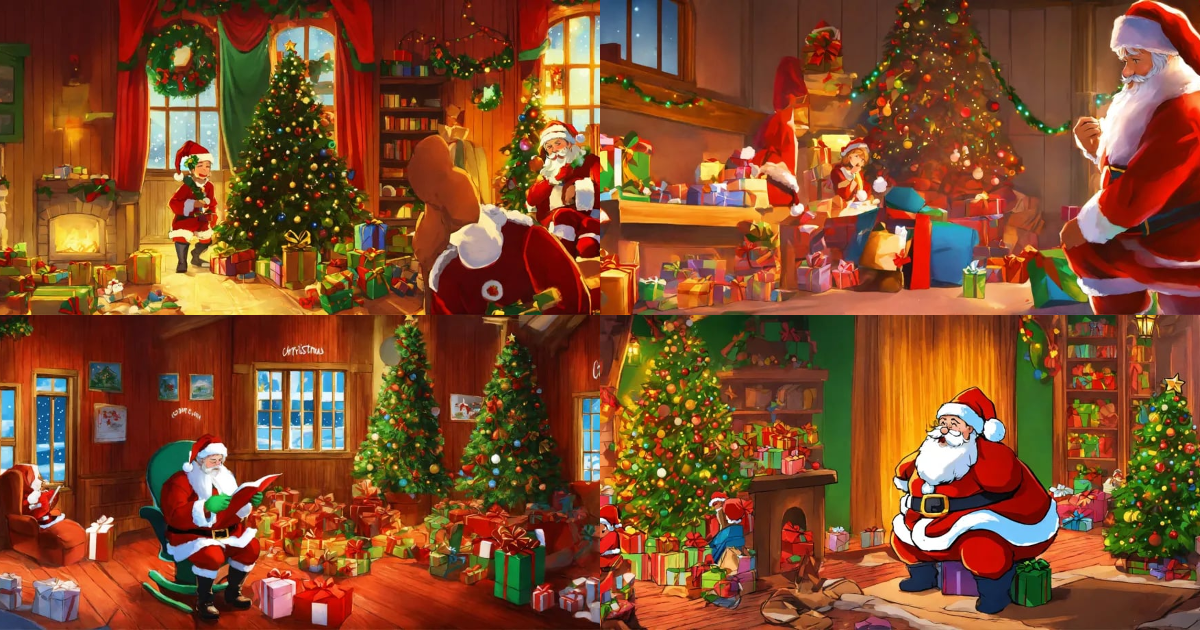 Lexica - Christmas Eve, Preparations, Santa Claus, Clumsy, drawing ...