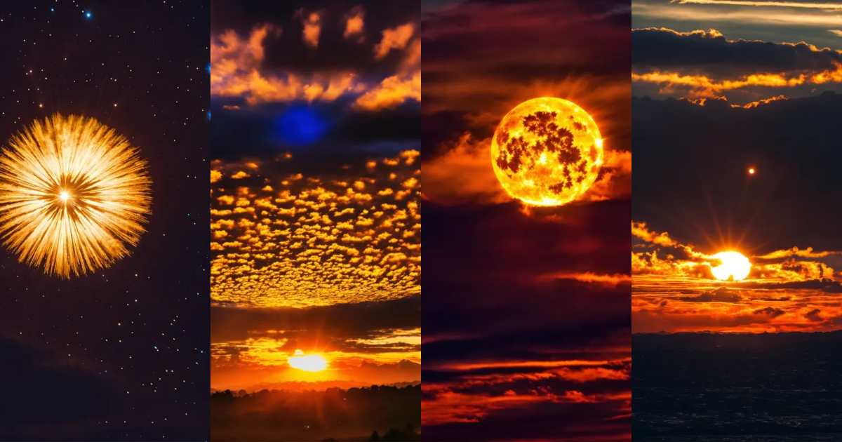 Lexica - Sun exploding in the night sky