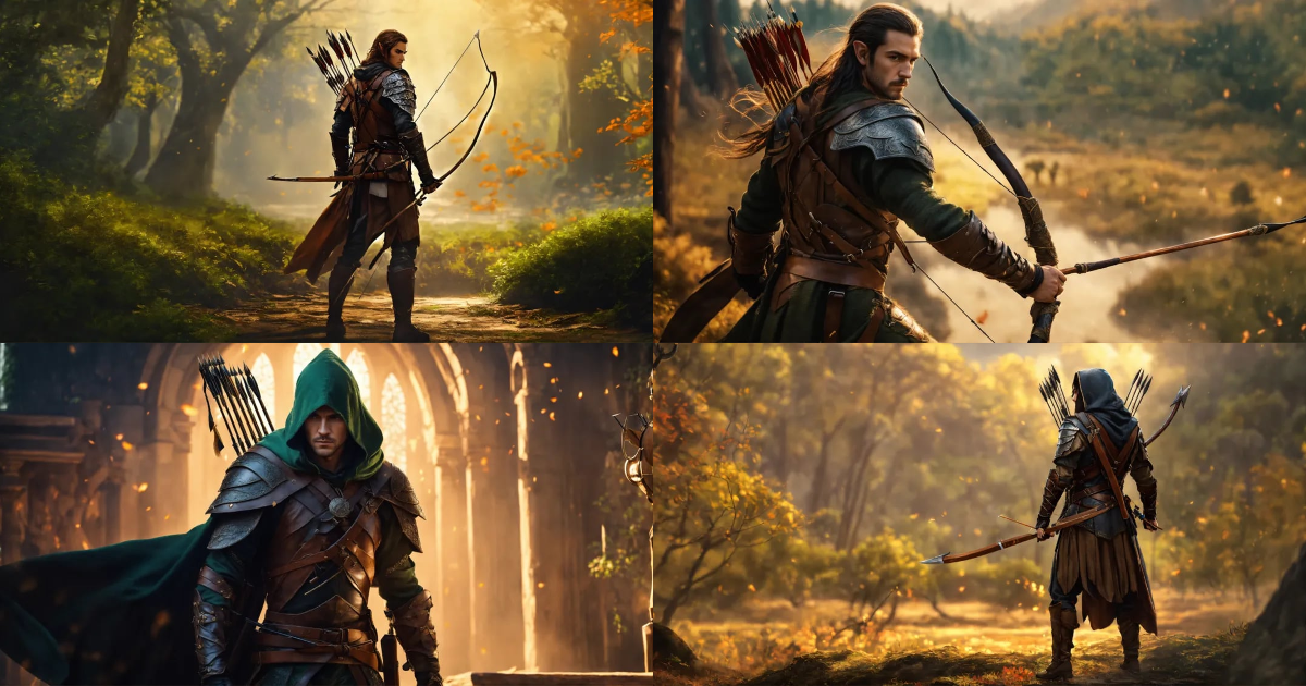 Lexica - Fine art, delicate detail, male wood-elf, rogue assassin ...