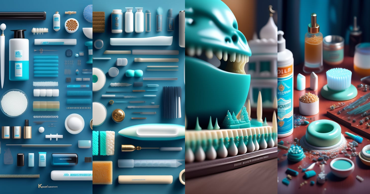 Lexica - "Toothpaste costumes and props, knolling, knolling layout ...