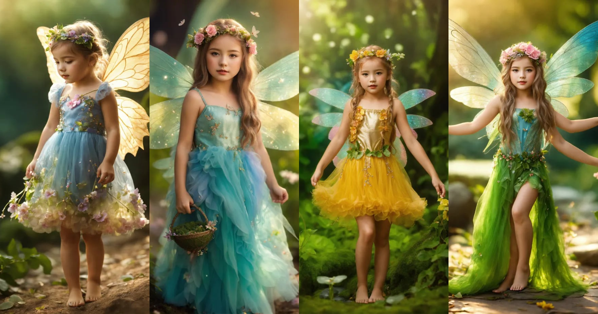 Lexica - A beautiful little fairy full body dressed in beautiful ...