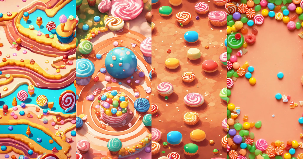 Lexica - Generate a top down, candy-themed sprite pixel illustration ...