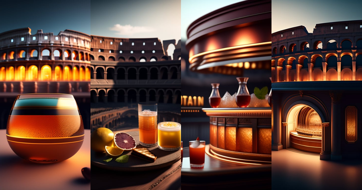 Lexica - Colosseum editorial bar photography from advertising campaign ...