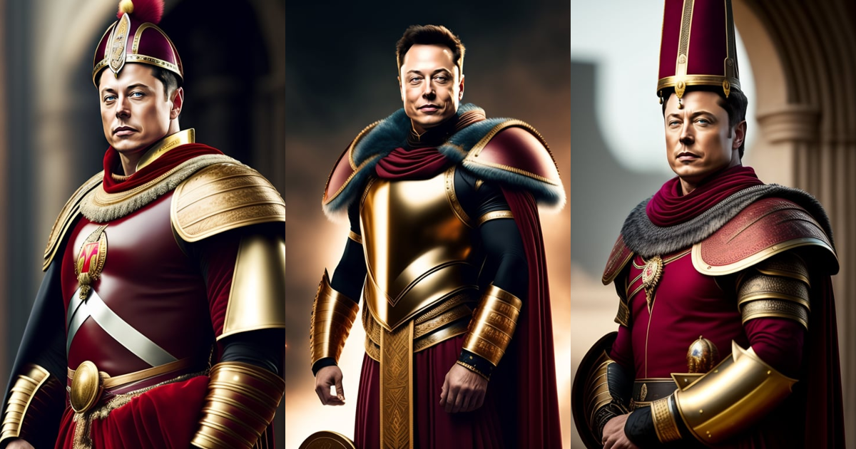 Lexica - Elon musk as roman centurion