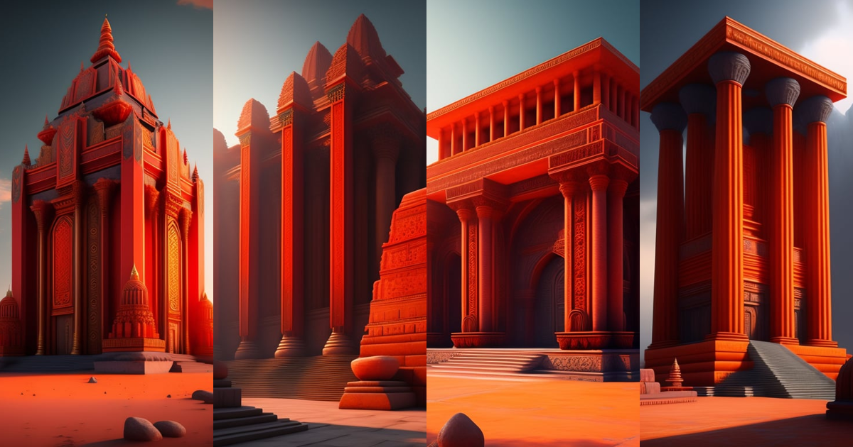 Lexica - Large scale ancient temple stone, huge and detailed towers ...