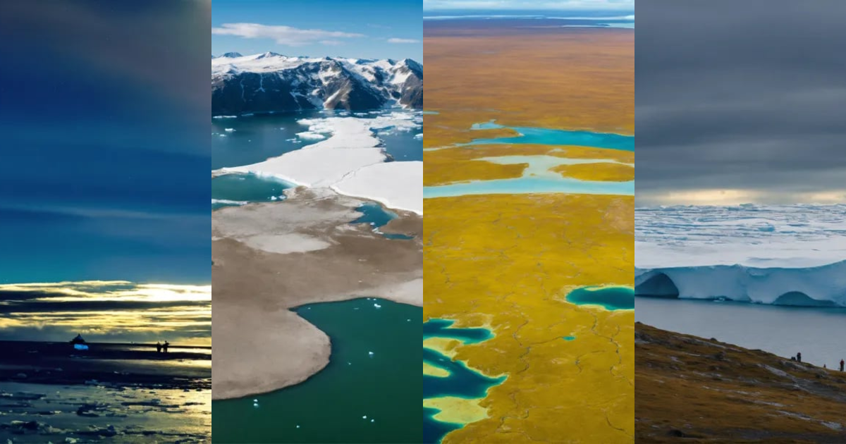 Lexica - Photo of artic sea shrinking