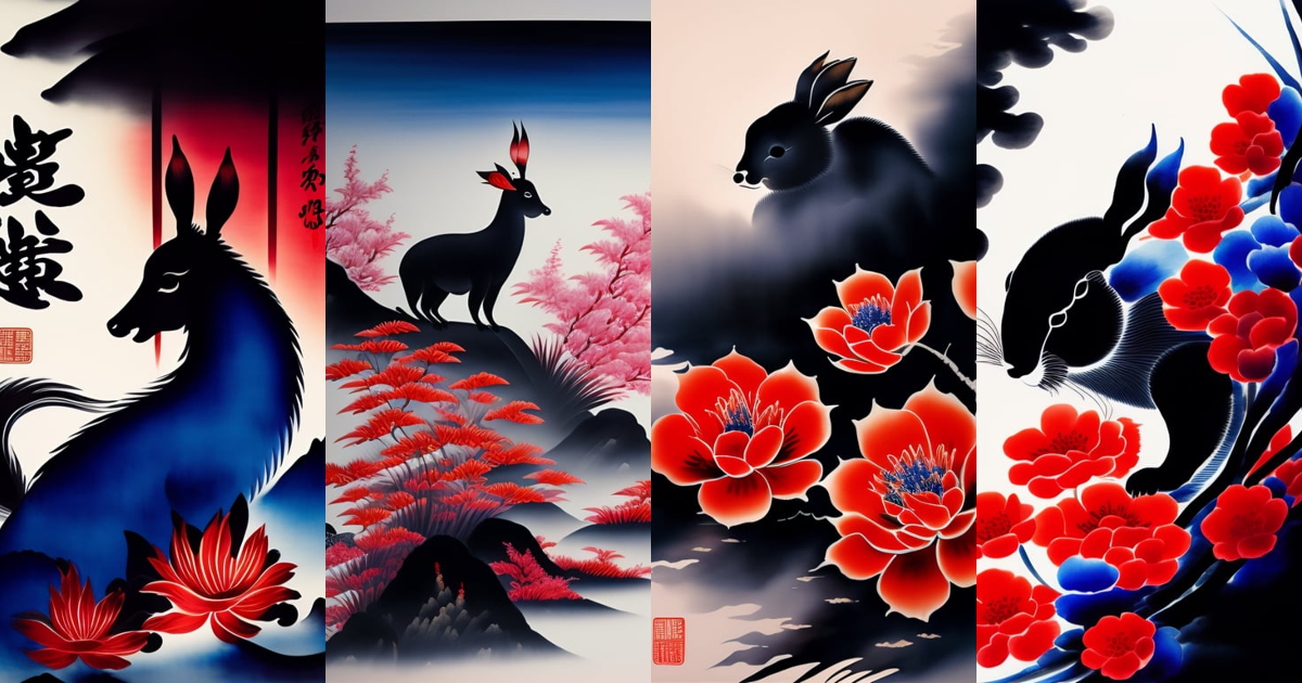 Lexica - Traditional Chinese ink painting for Chinese New Year wowed ...