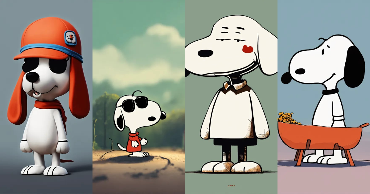 Lexica - Create a simple minimal character. Example Snoopy but more ...