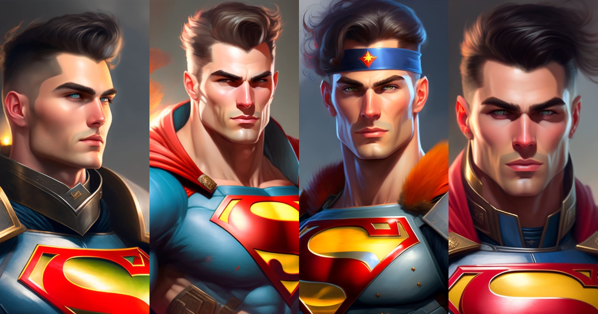 Lexica - Portrait of a warhammer superman, epic, tragic, military art ...