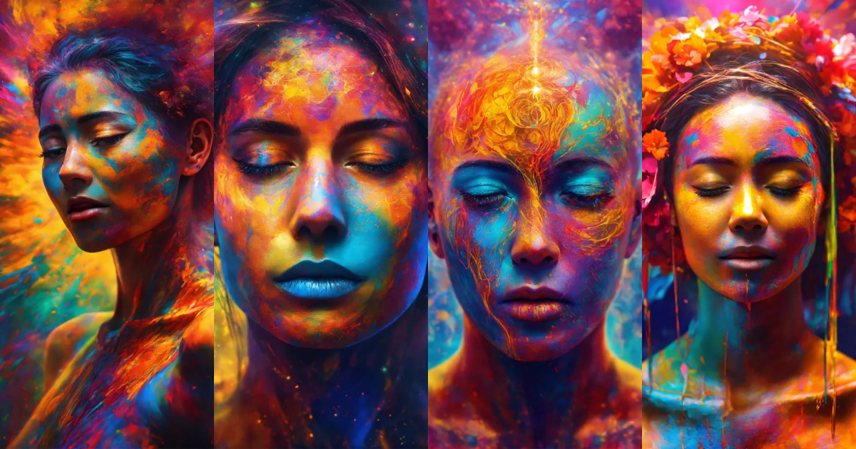 Lexica - Create an image portraying a person shedding their old self ...