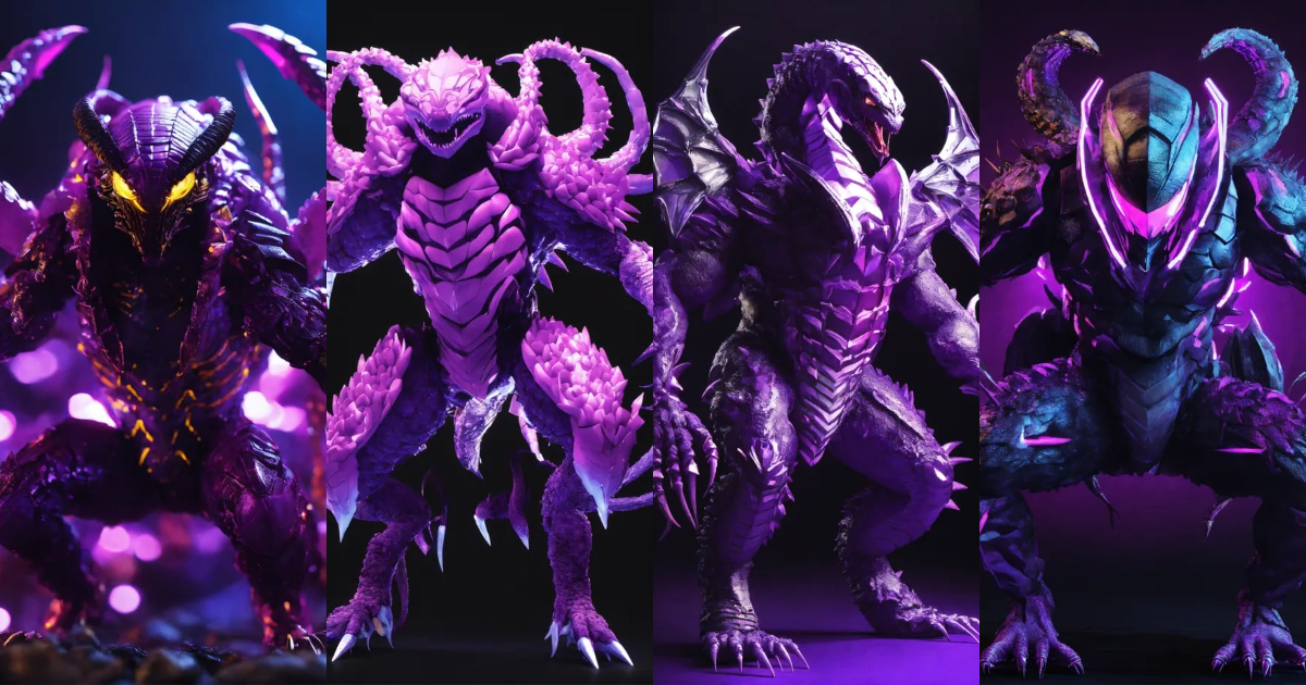 Lexica - Scorpion in a spider monster costume hugging Godzilla ultra ...