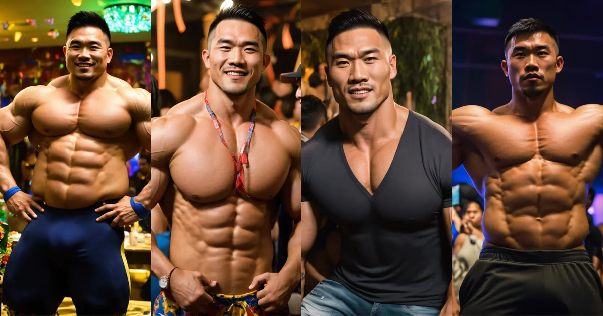 Lexica - 30-year-old man with big muscles, big bodybuilder, body like a ...