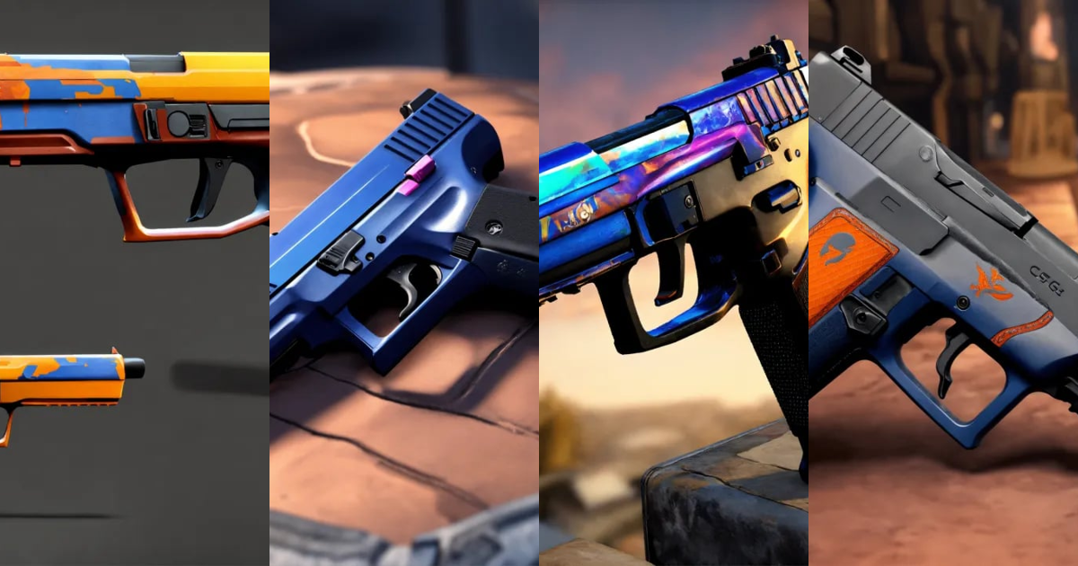 Lexica - CS-GO, rare pistol skin, realistic and hyper-detailed approach ...