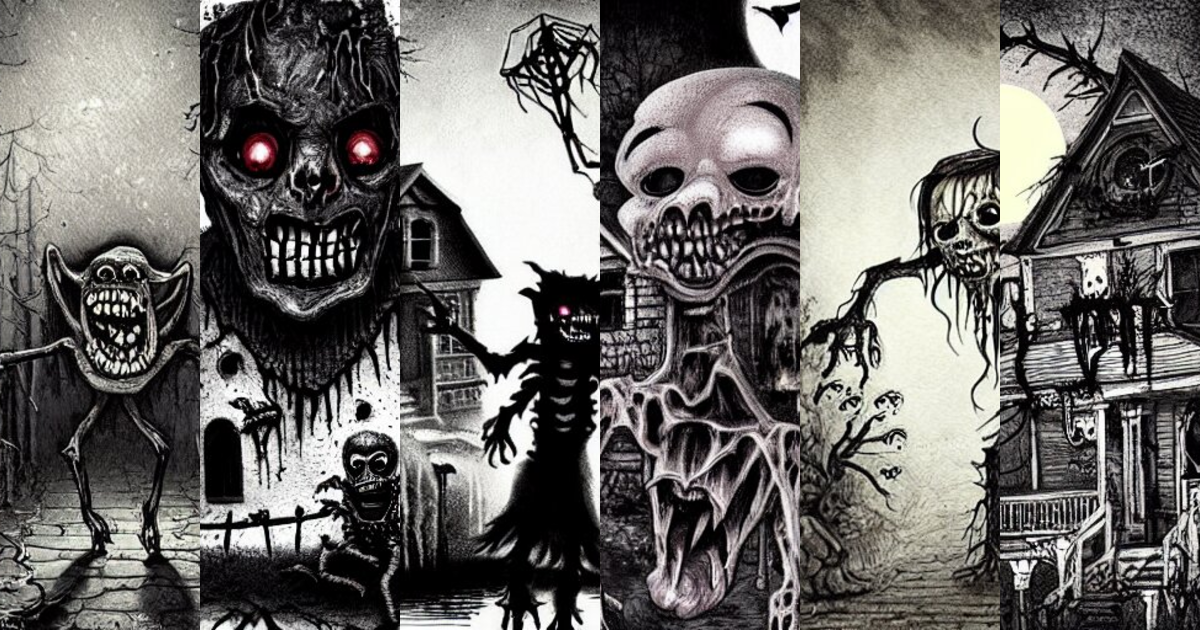 Lexica - Creepy horror illustration Steven_Stifler!! mutate into greedy ...