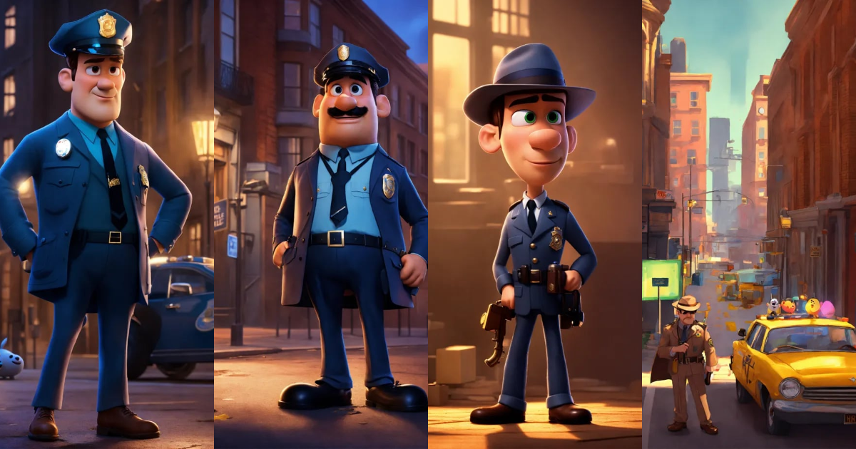 Lexica - Detective ex-cop pixar stile