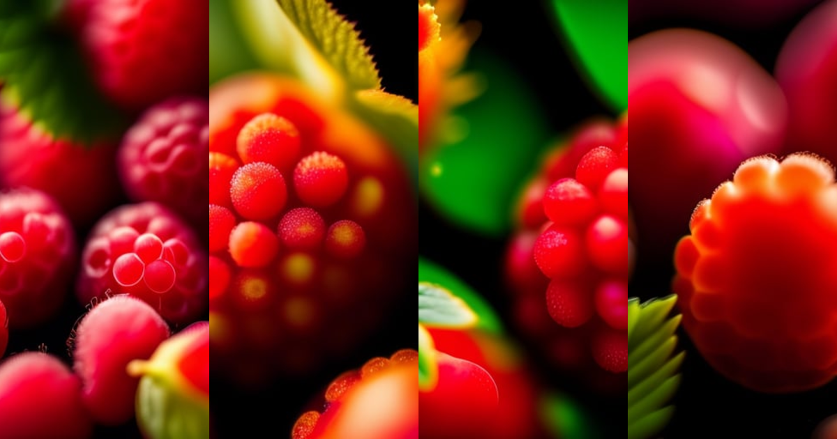 Lexica - Raspberries macro photo, super realistic, high quality