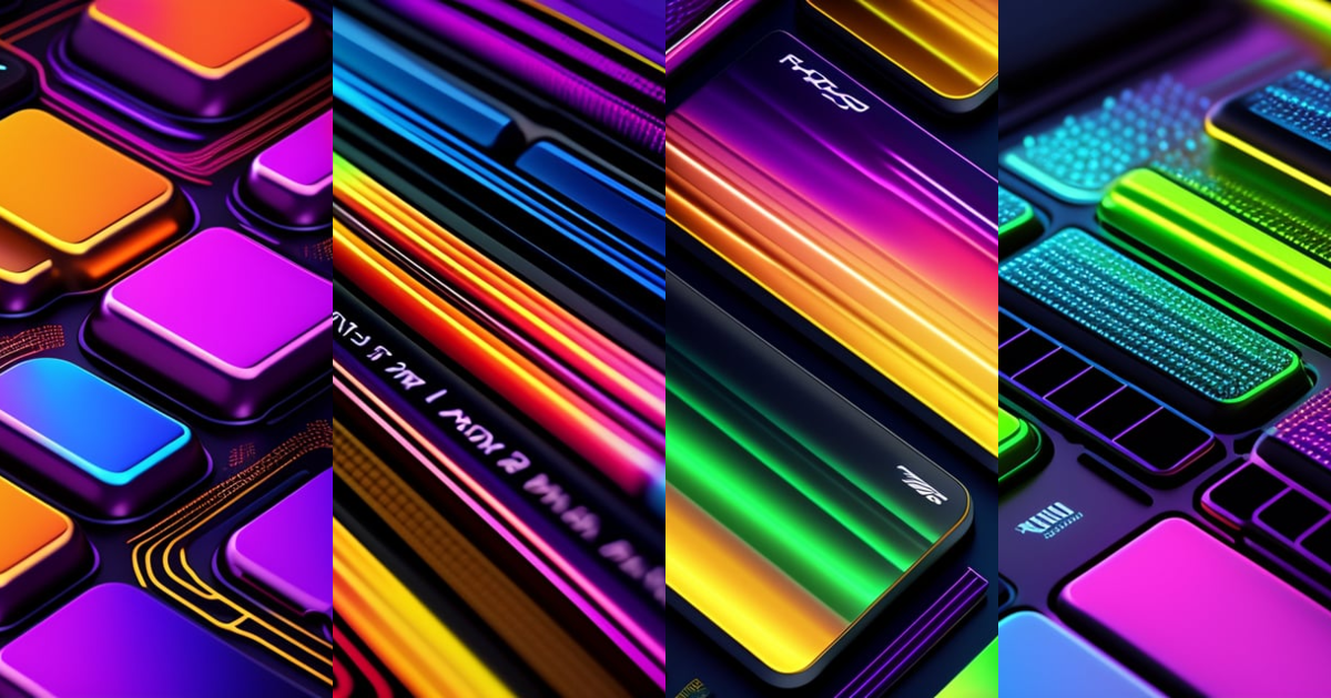 Lexica - Seamless IT industry wallpaper pattern with elements like CPU RAM memory motherboard ...