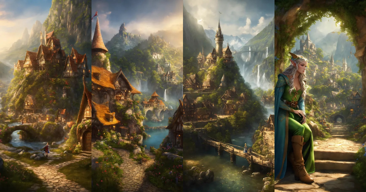 Lexica - The most beautiful elf town in a mystical world with a full ...