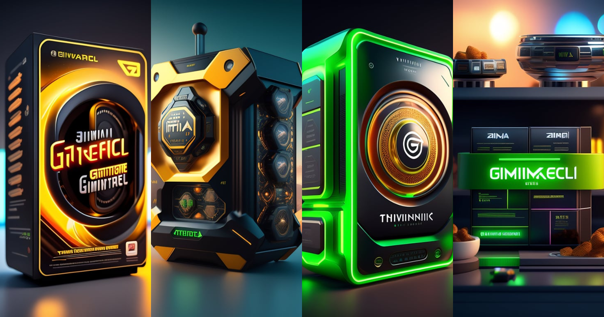 Lexica - Cinematic Nvidia GeForce Gaming Cereal Box, in a futuristic ...