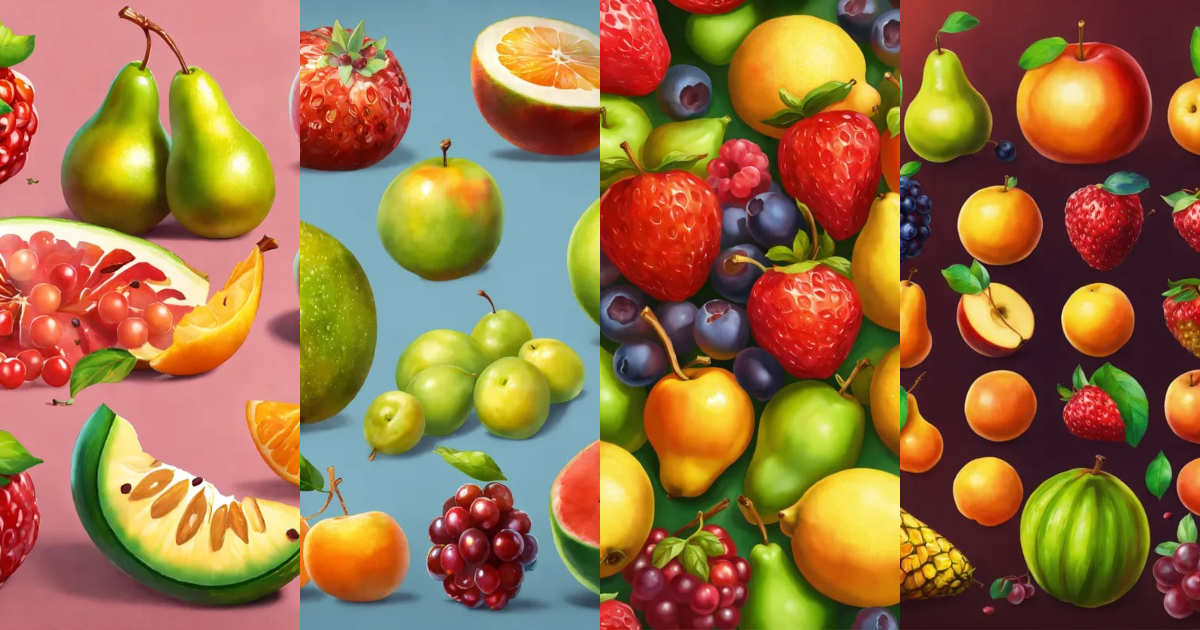 Lexica - Various fruits props, separate isolate objects sheet ...