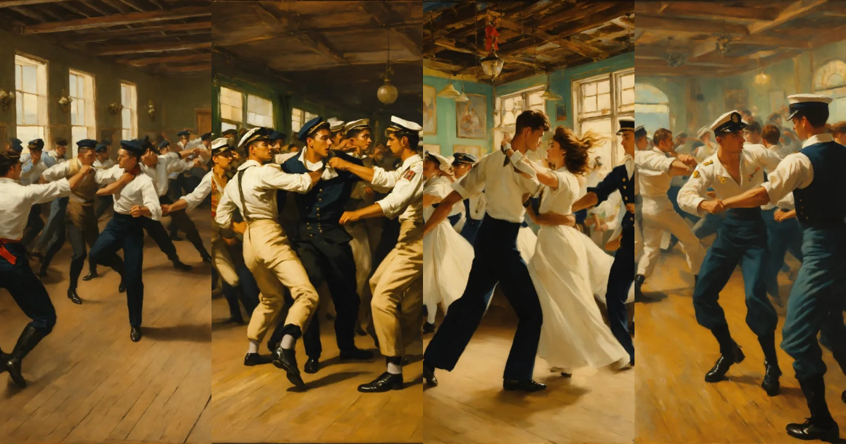 Lexica - Sailors fighting in a dance hall