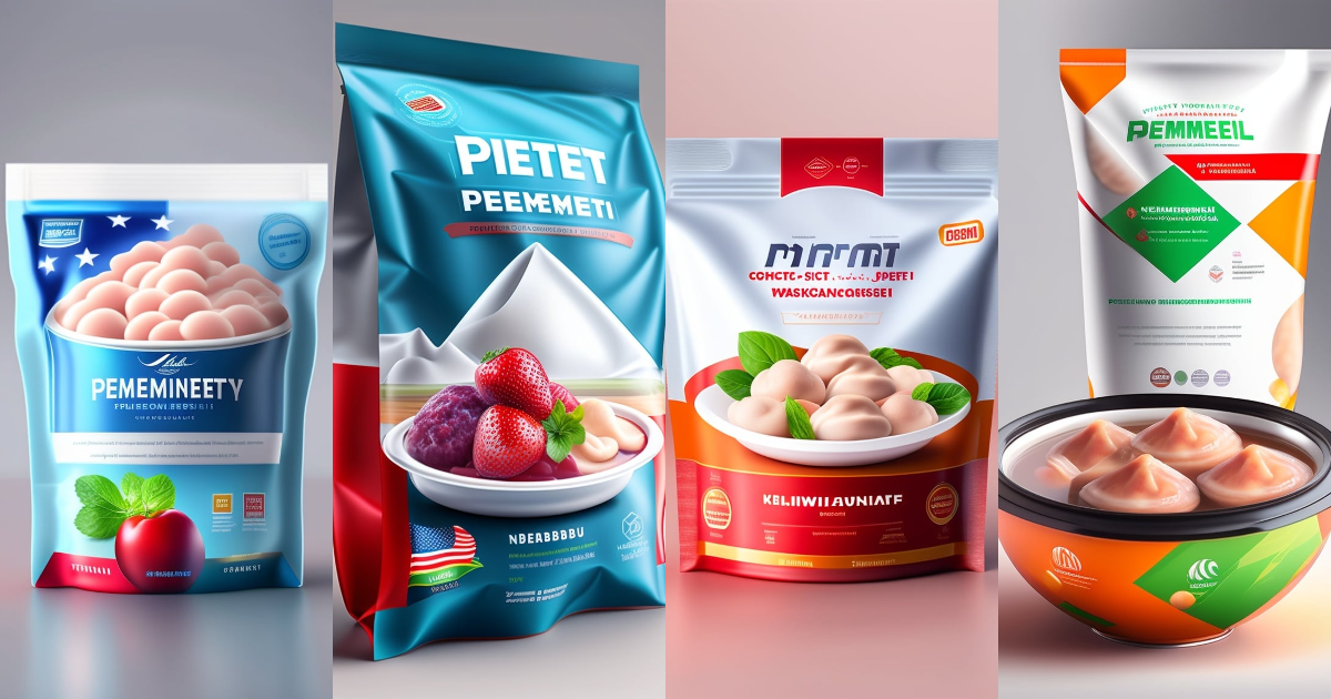 Lexica - Packaging for meat pelmeni semi-finished product, design ...