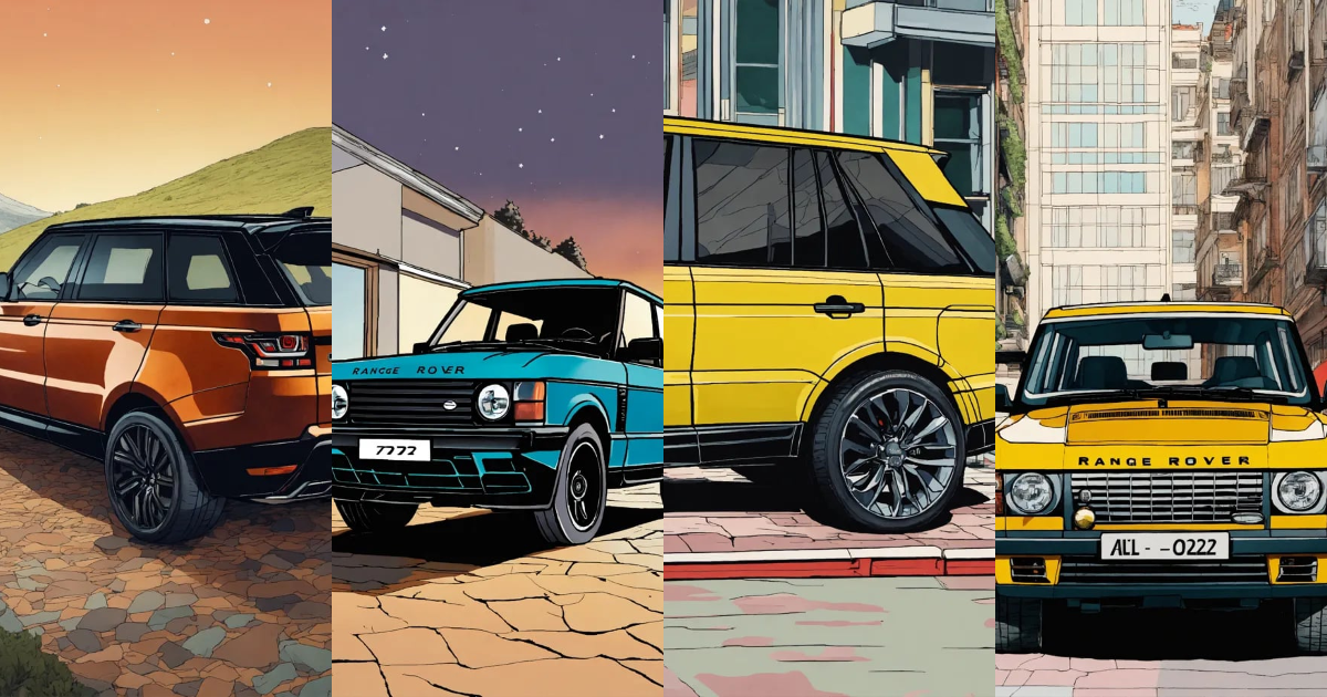 Lexica - Detailed pen and ink illustration of Range Rover Sport 2022 ...