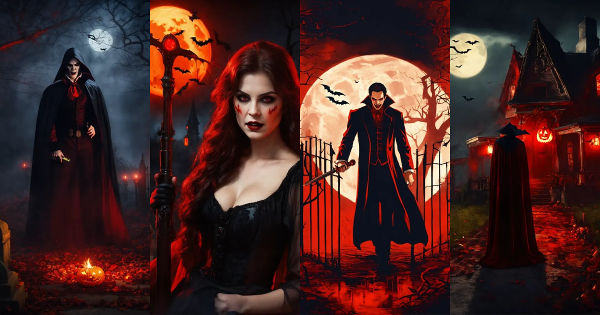 Lexica - Ssic Halloween imagery. The vampire should be the focal point ...