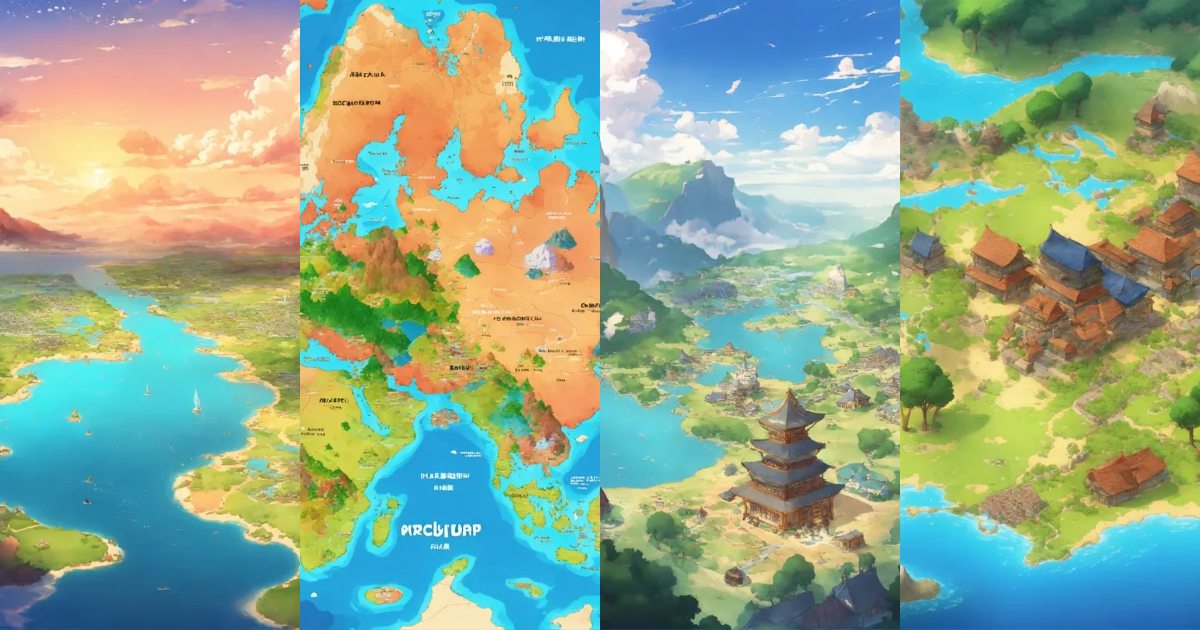 Lexica - Background anime world map