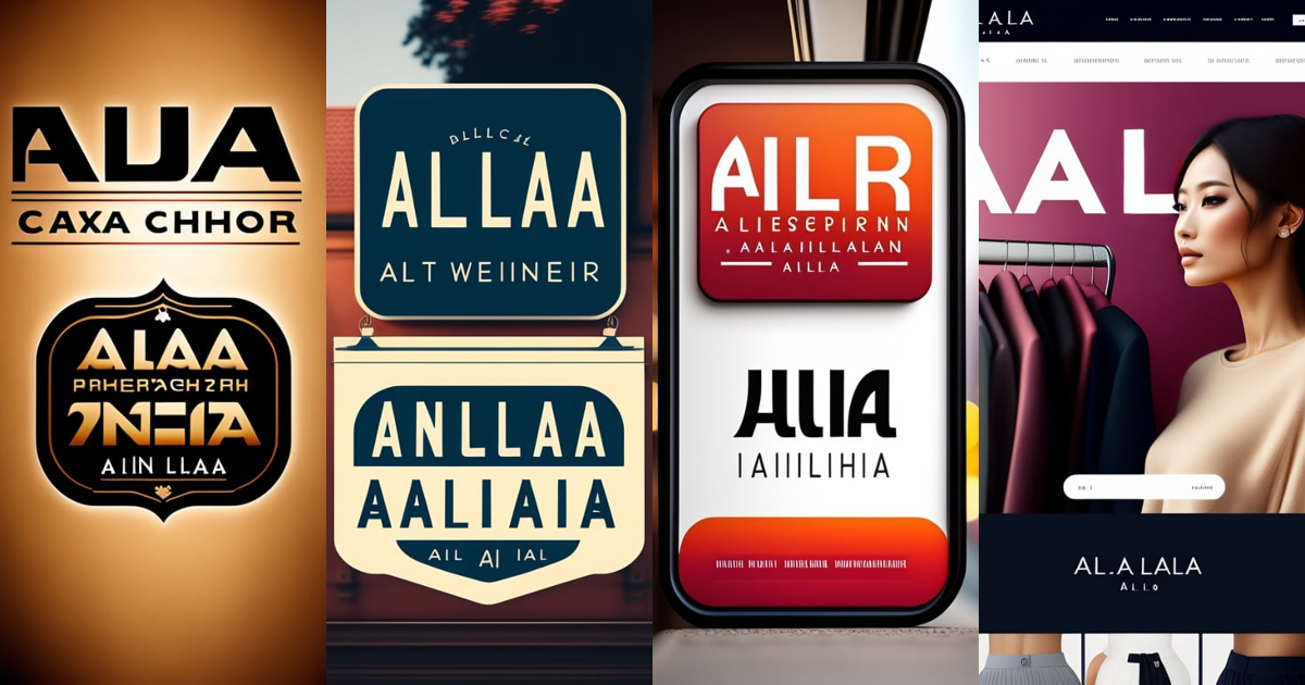 Lexica - Clothing store logo with the name AILA