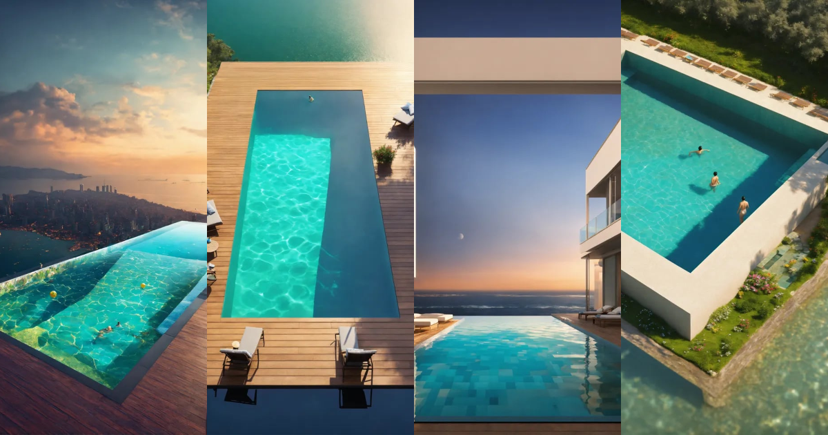 Lexica - Infinity pool 3D Art