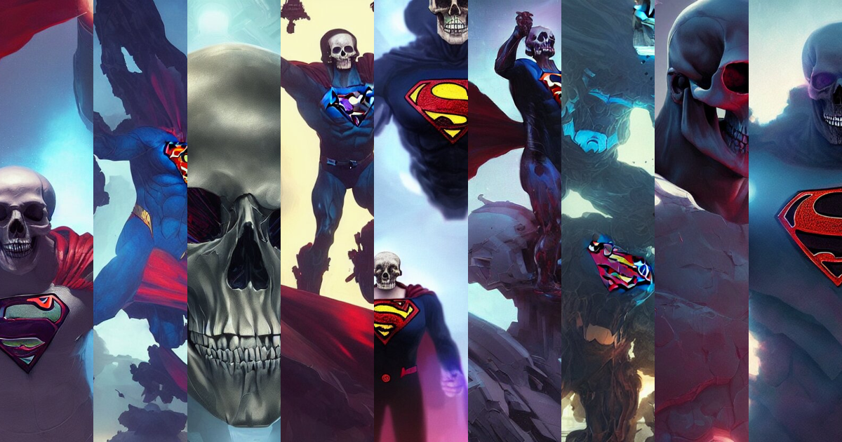 Lexica - Dead skull superman, award - winning realistic sci - fi ...