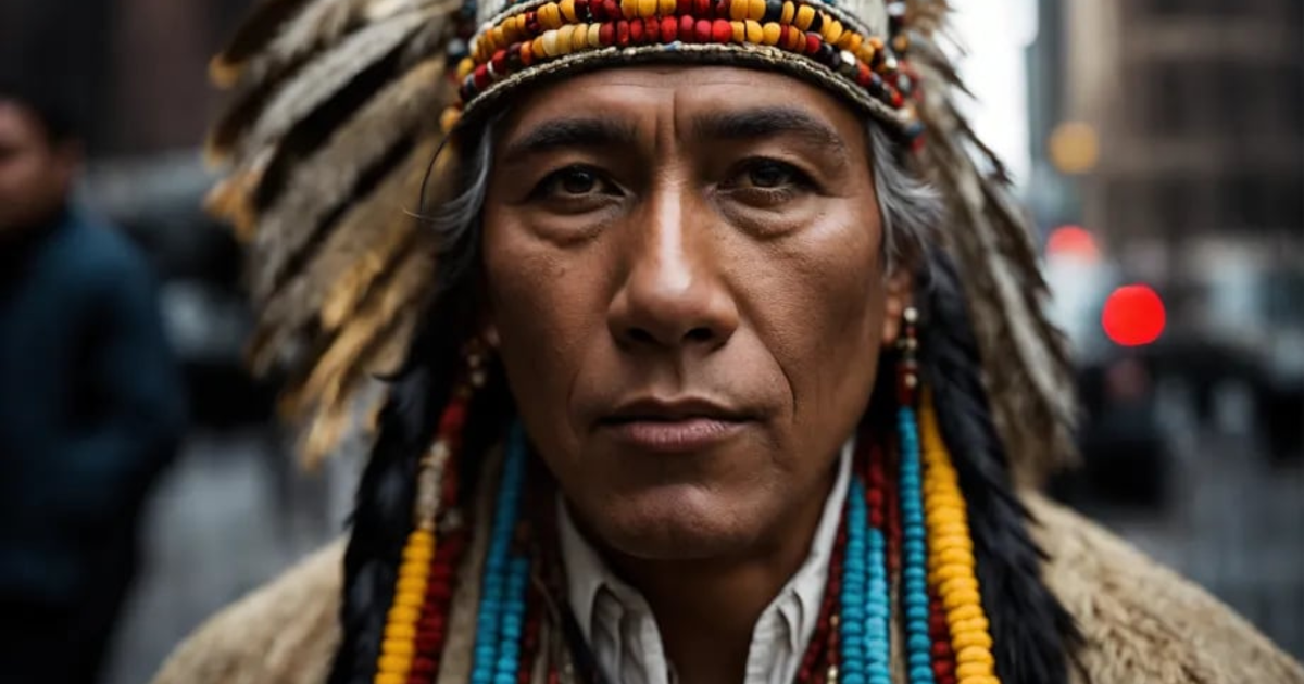 Lexica - Leica Hasselblad portrait, hyper realistic, a Native American ...